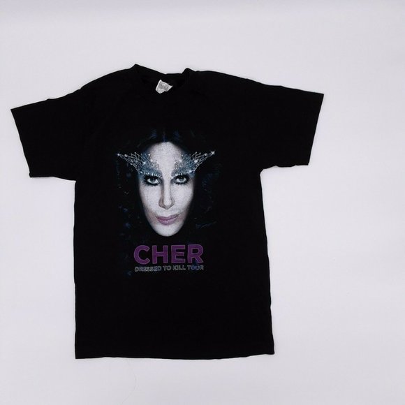 Hanes | Shirts | Vtg Cher Dressed To Kill Tour Graphic Concert Graphic ...